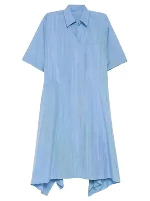 JNBY Striped Asymmetric Hem Dress - Blue