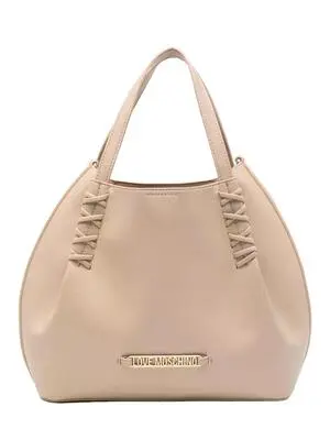 Moschino Logo-detail Tote Bag - Neutrals