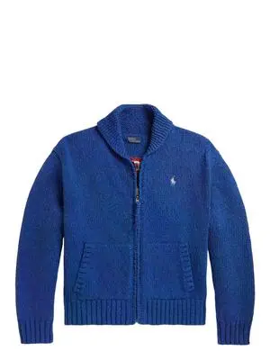 Polo Ralph Lauren Cotton Cardigan With Shawl Collar - Blue