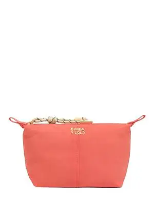 Bimba Y Lola Logo-plaque Makeup Bag - Orange