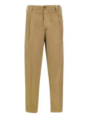 MYTHS Pleated Flap Trousers - Neutrals