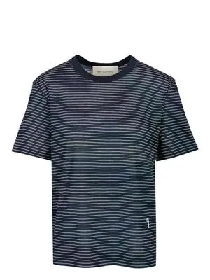 AMI Paris Striped T-shirt - Blue