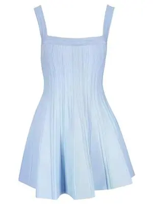 Simkhai Square-neck Mini Dress - Blue