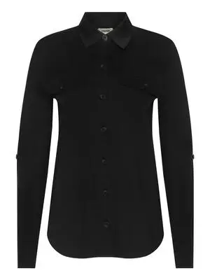 L'Agence Pearson Poplin Shirt - Black