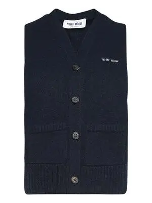 Miu Miu Cashmere Cardigan - Blue