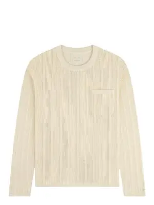 Aimé Leon Dore Racking Stitch Crewneck Sweater - Cream