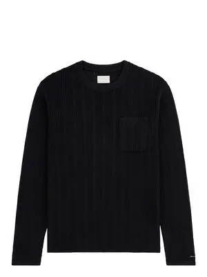 Aimé Leon Dore Racking Stitch Crewneck Sweater - Black