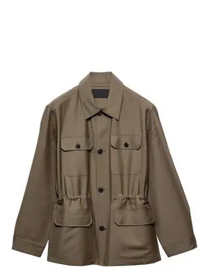 Prada Mohair And Wool Safari Jacket - Green