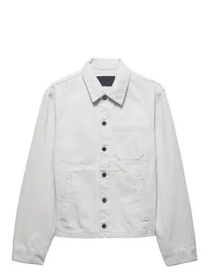 Prada Denim Blouson Jacket - Light Blue