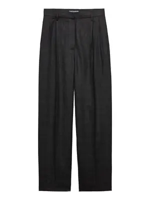 Prada Checked Wool Pants - Grey
