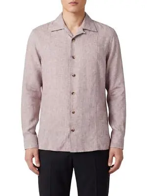 Brunello Cucinelli Linen Casual Shirt - Brown
