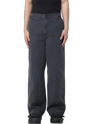 Carhartt Work In Progress Parish Wide Leg Cotton Trousers - Charcoal