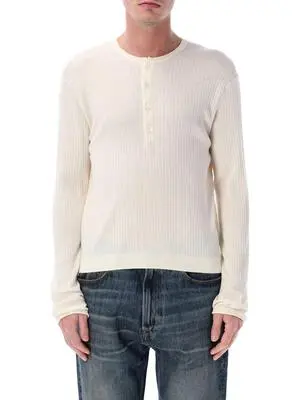 Our Legacy Ribbed Long Sleeve Sweater - White