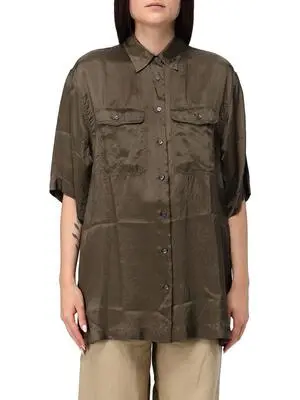 Aspesi Short Sleeve Viscose Shirt - Green