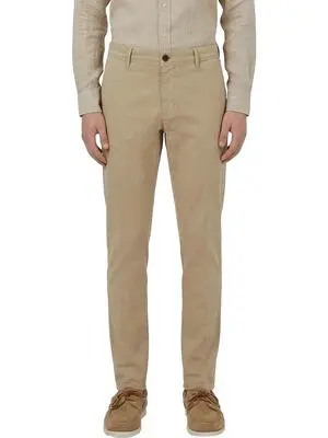 Incotex Incotex Stretch Cotton Chino Trousers Beige