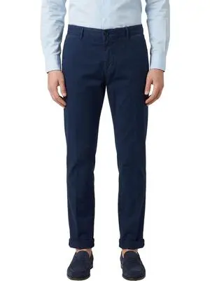 Incotex Incotex Stretch Cotton Chino Trousers Blue