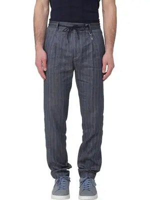MANUEL RITZ Manuel Ritz Tailored Striped Trousers Blue
