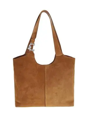 COCCINELLE C-easy Suede Shoulder Bag - Brown