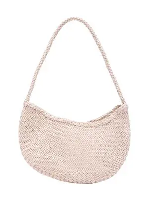 Dragon Diffusion Dragon Diffusion Braided Leather Nova Luna Bag Nude