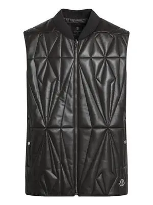 Rick Owens Moncler Quilted Geometric Puffer Vest - Brown