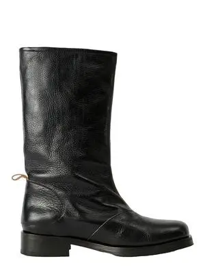 OUR LEGACY Our Legacy Haul Hammered Calfskin Biker Boots