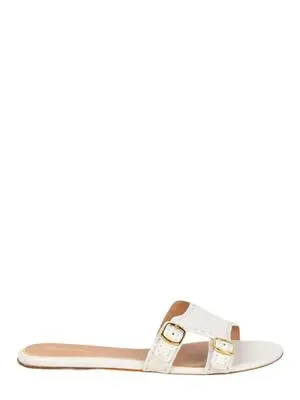 Santoni Buckled Heeled Sandals - White