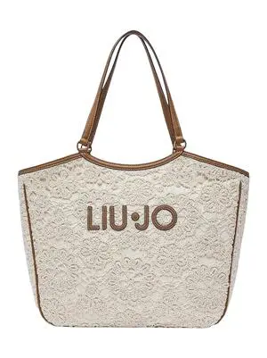 Liu Jo Lace Tote Bag - Cream