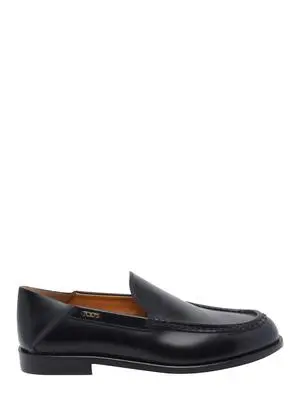 TOD'S Smooth Calf Leather Loafers - Black
