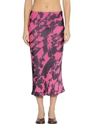 DRIES VAN NOTEN Printed Jersey Midi Skirt