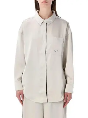 Nike Nike Shirt With Contrast Stitching Beige