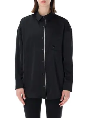 Nike Nike Shirt With Contrast Stitching Black