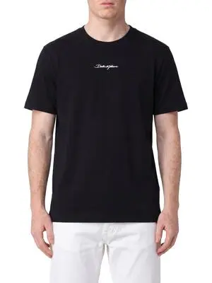 Dolce & Gabbana Cotton Crew-neck T-shirt With Logo - Black