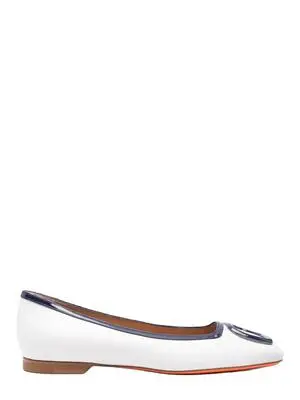 SANTONI Leather Ballerinas
