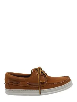 Camper Suede Boat Loafers - Brown