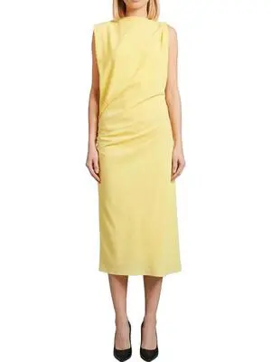 Jacquemus One-shoulder Midi Dress - Yellow