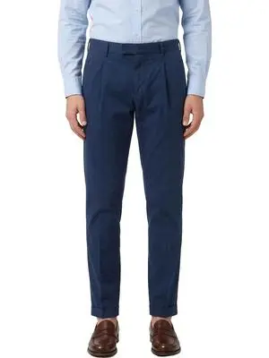PT TORINO Stretch Cotton Chino Trousers - Blue