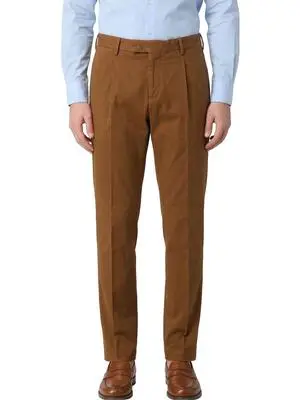 PT TORINO Stretch Cotton Chino Trousers - Brown