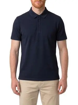 DONDUP Basic Cotton Polo Shirt - Blue