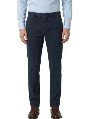 PT TORINO Stretch Cotton Blend Chino Trousers - Blue