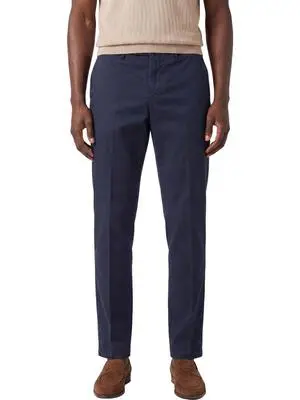 PT TORINO Stretch Cotton Blend Chino Trousers - Blue