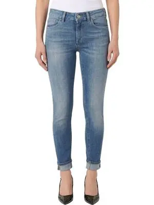 DONDUP Skinny Fit Stretch Denim Jeans - Blue