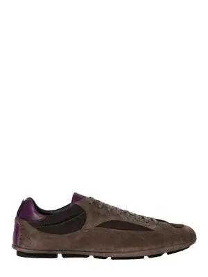 Paul Smith Paul Smith Suede And Mesh Lace-Up Sneakers Grey