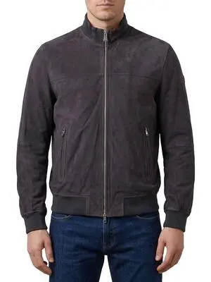 Peuterey Peuterey Suede Bomber Jacket Blue