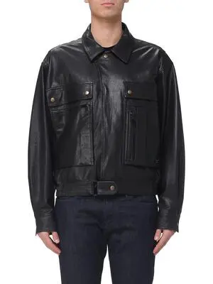 Emporio Armani Leather Jacket - Black