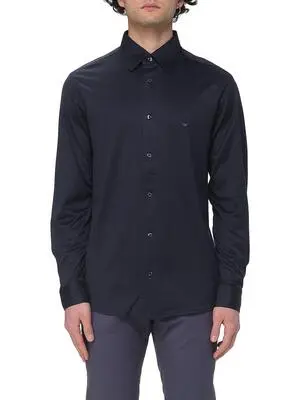 Emporio Armani Cotton Blend Shirt - Navy