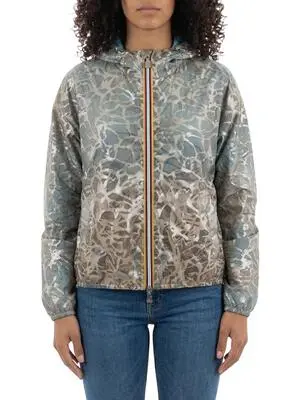 K-WAY Reversible Technical Fabric Jacket - Beige