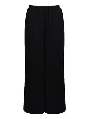 House Of Cb Wide-leg Woven Trousers - Black
