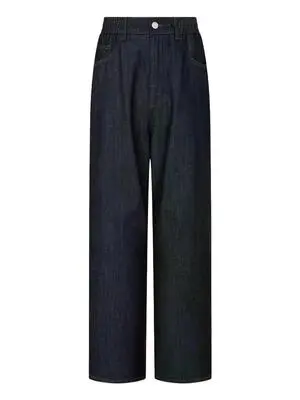 STUDIO TOMBOY Drawstring Denim Trousers - Blue
