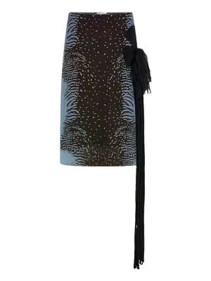 FERRAGAMO Skirt With Flower Detail - Brown