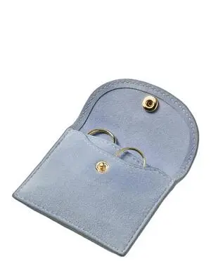 ASPINAL OF LONDON Double Ring Pouch - Blue